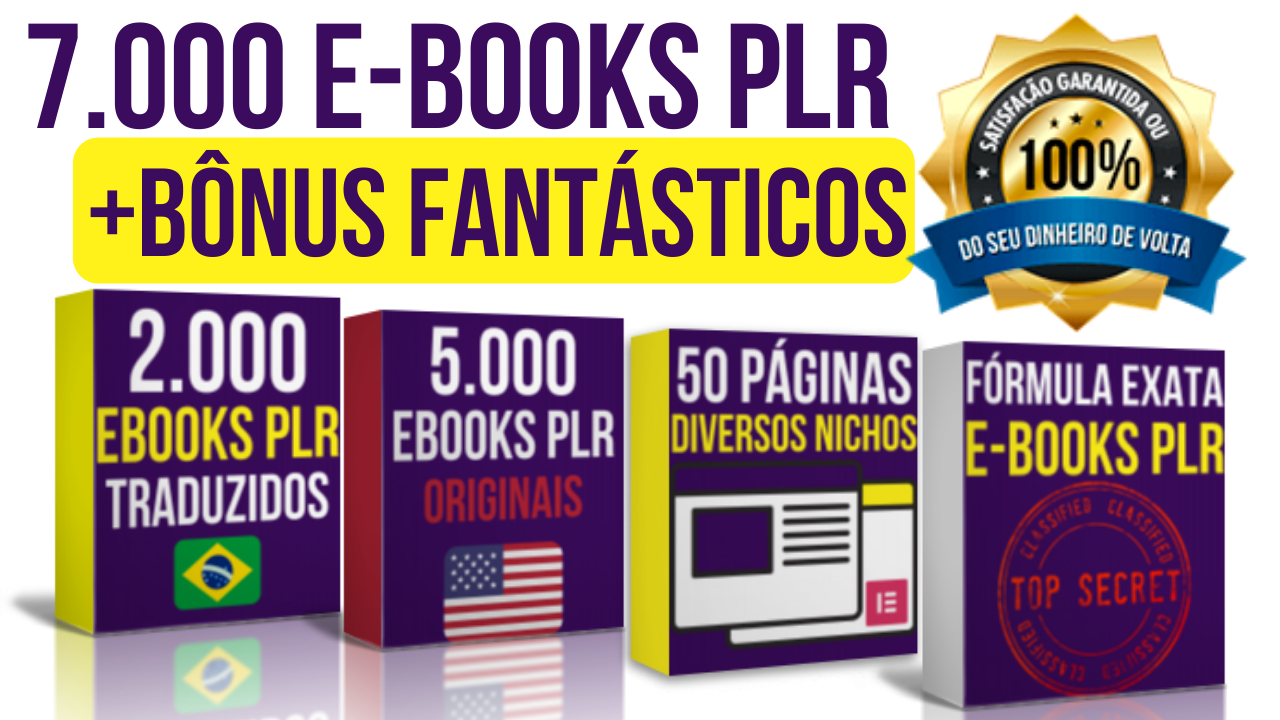 PLR Brasil +7.777 eBooks PLR + A Fórmula Exata dos eBooks PLR ...