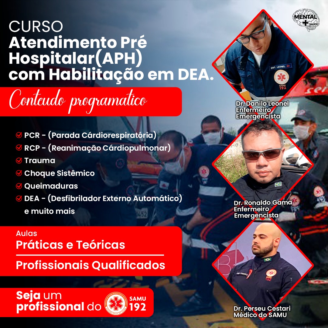 Curso APH com Habilitação em DEA Nova turma
