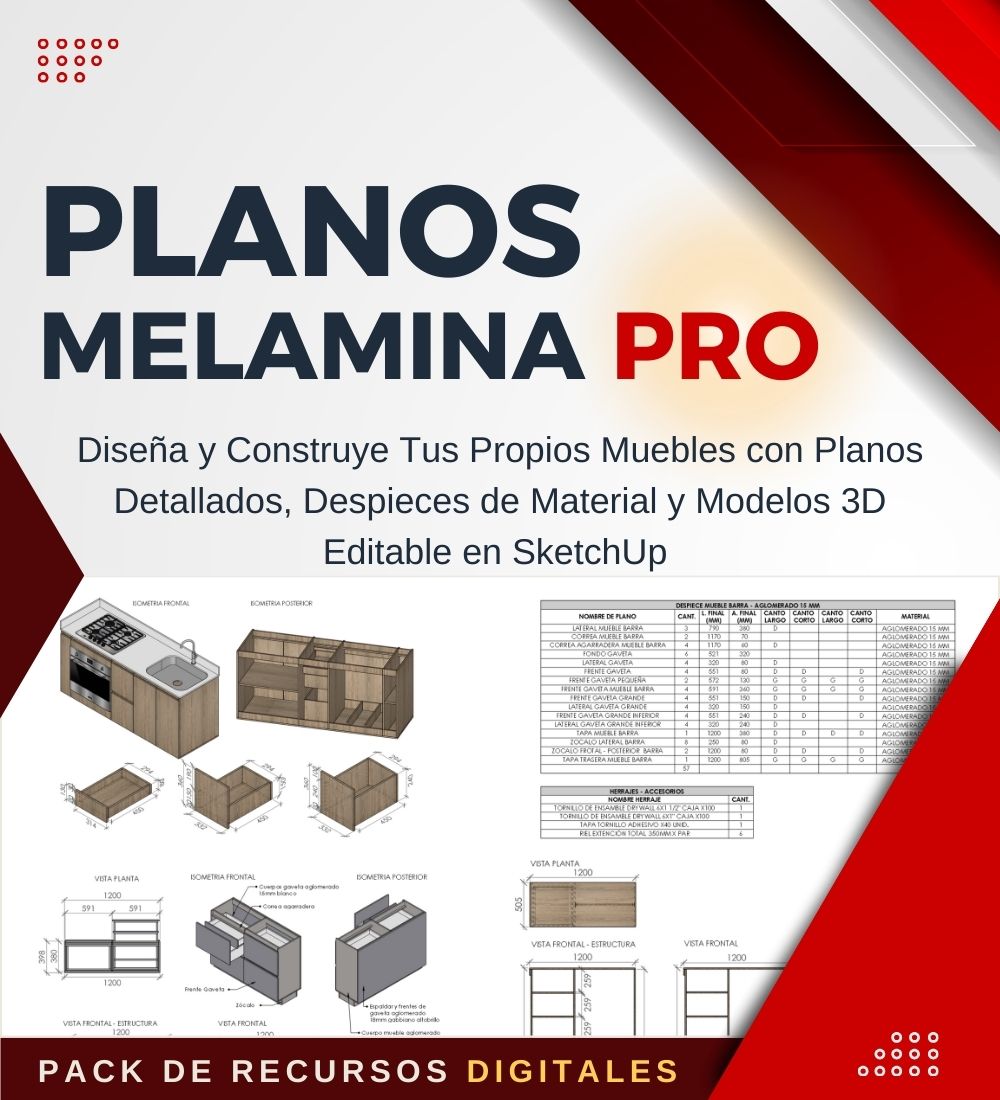 Planos De Melamina Pro ( Editables)