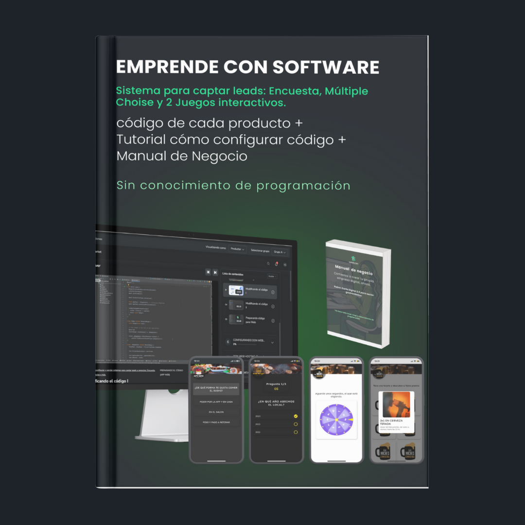 Emprende con Software: Código de cada producto + Curso cómo configurar ...
