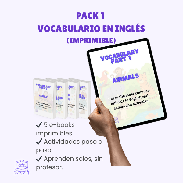 Pack 1: Vocabulario en Inglés – Aprende Paso a Paso - Karina Ceba...