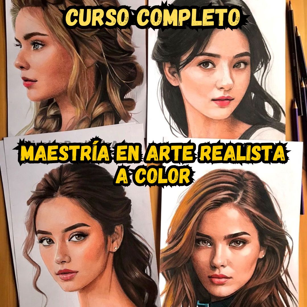 Dibujo Realista a Color - Nicolás Espinoza | Hotmart