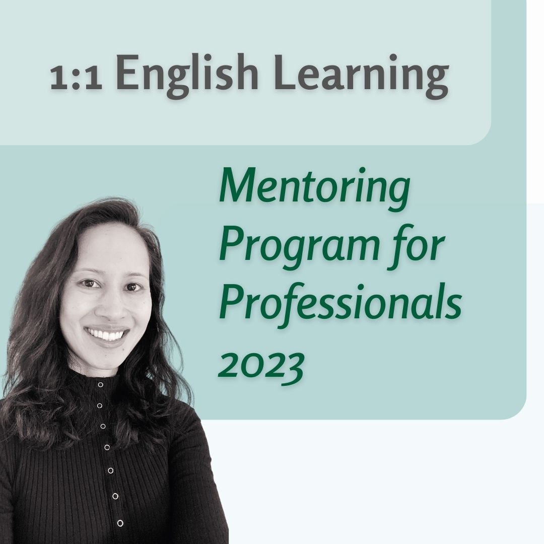 1:1 English Learning - Mentoring Program for Professionals 2023 - T...