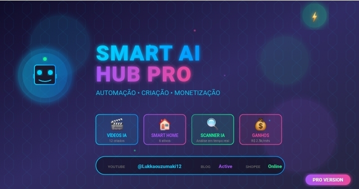 Smart AI Hub - Plataforma - Lukkao uzumaki | Hotmart