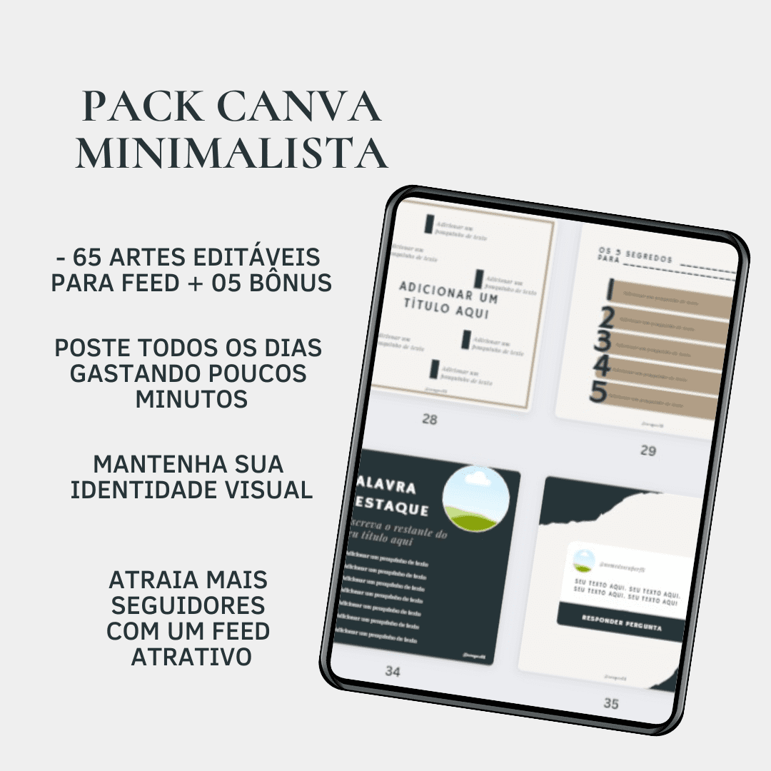 Pack Canva Minimalista