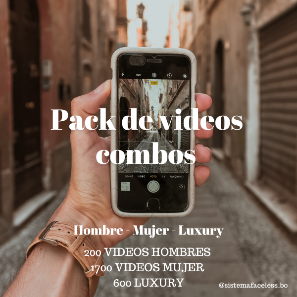 2500 PACK DE VIDEOS HOMBRE- MUJER -LUXURY + BONO REGALO (DERECHO DE ...