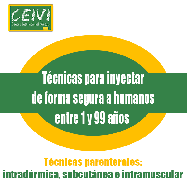 Técnicas para inyectar de forma segura a humanos entre 1 y 99 años ...