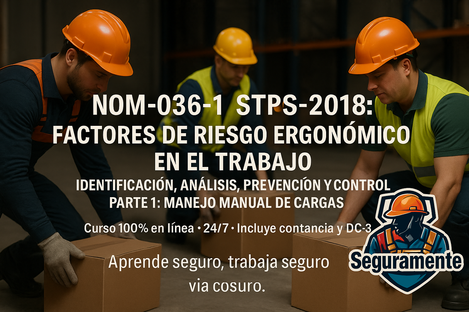 NOM-036-1-STPS-2018 FACTORES DE RIESGO ERGONÓMICO EN EL TRABAJO.