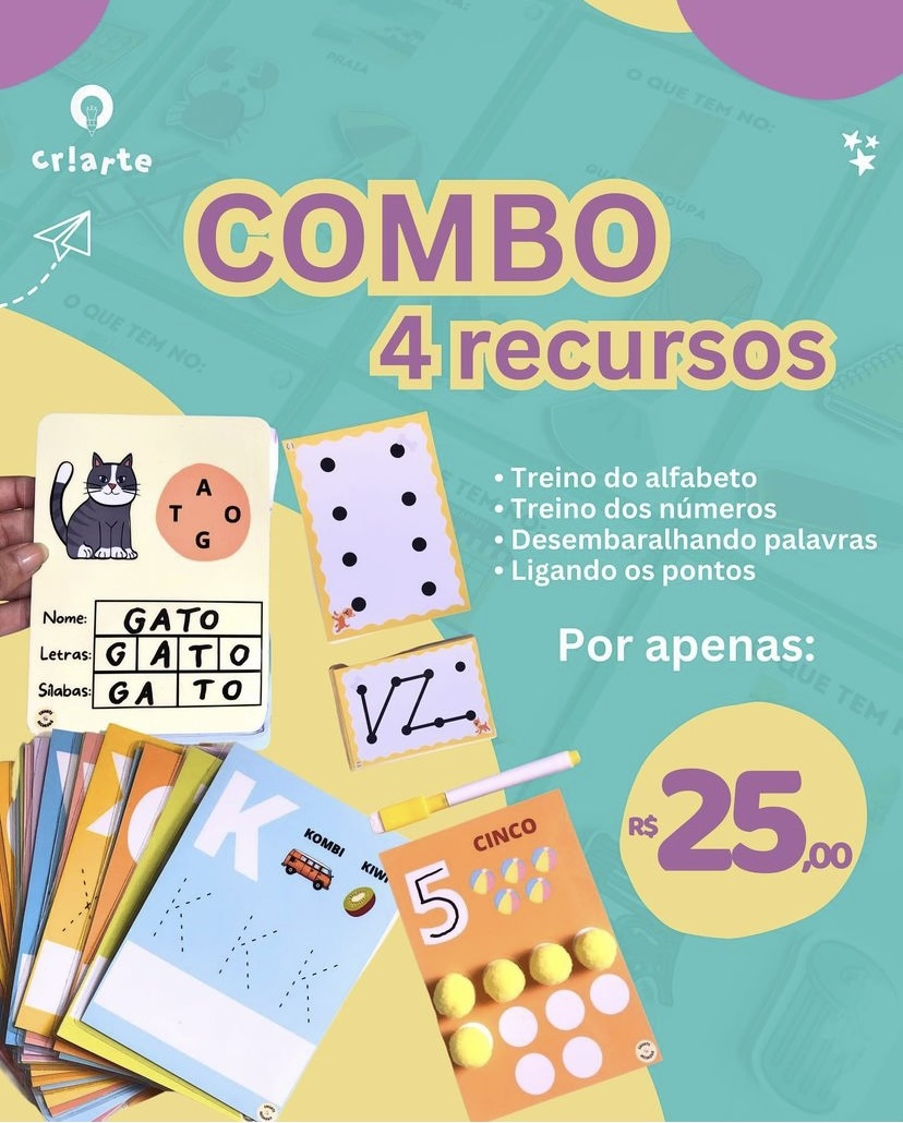 Combo 4 recursos - Criarte | Hotmart