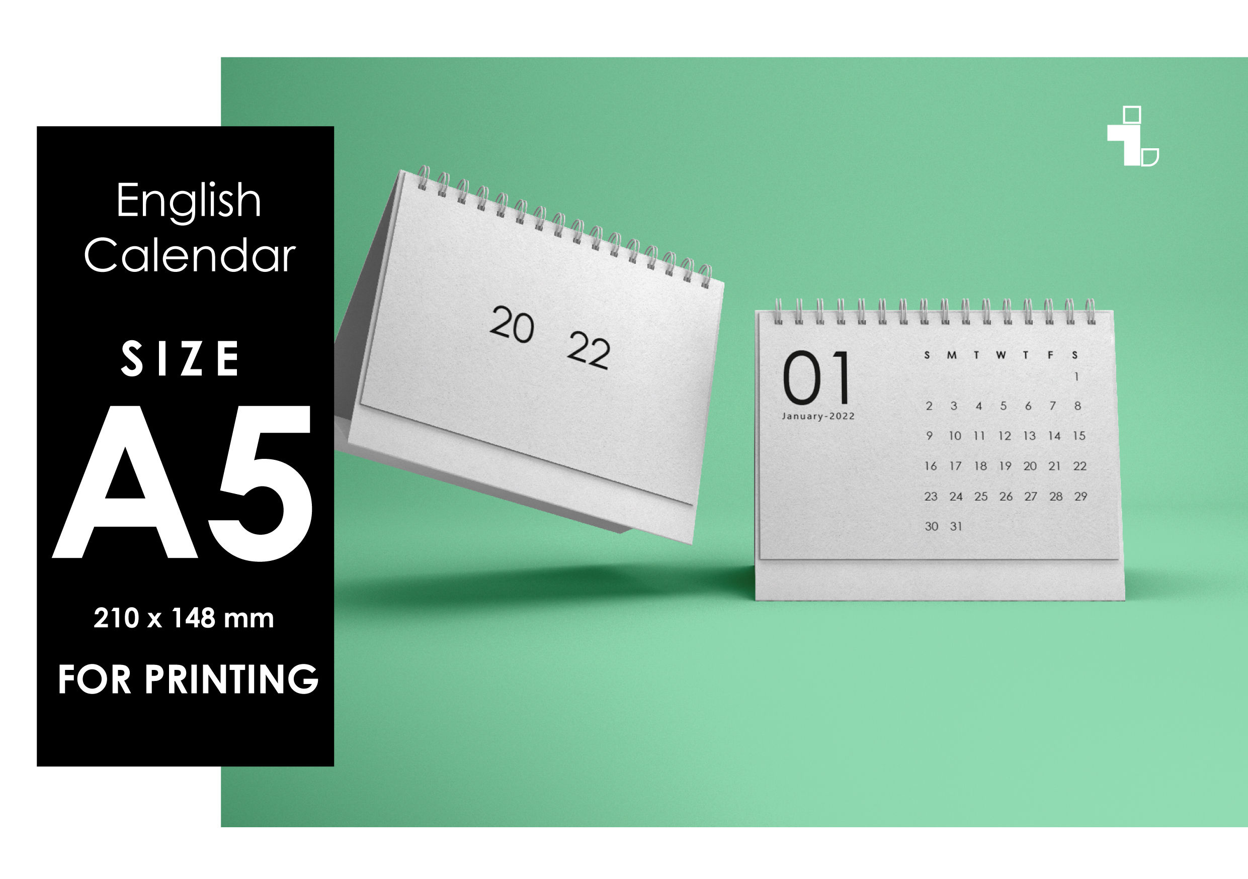 Minimalist Calendar in English