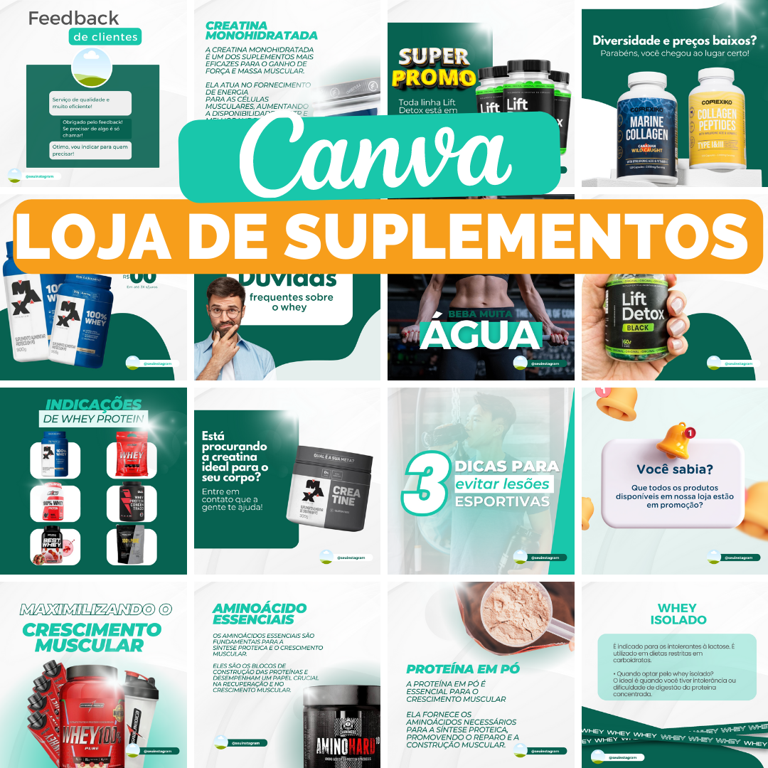 CANVA LOJA DE SUPLEMENTOS
