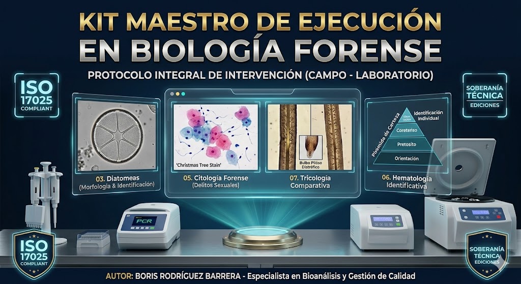 KIT MAESTRO DE EJECUCIÓN EN BIOLOGÍA FORENSE: PROTOCOLO INTEGRAL (CAMPO ...