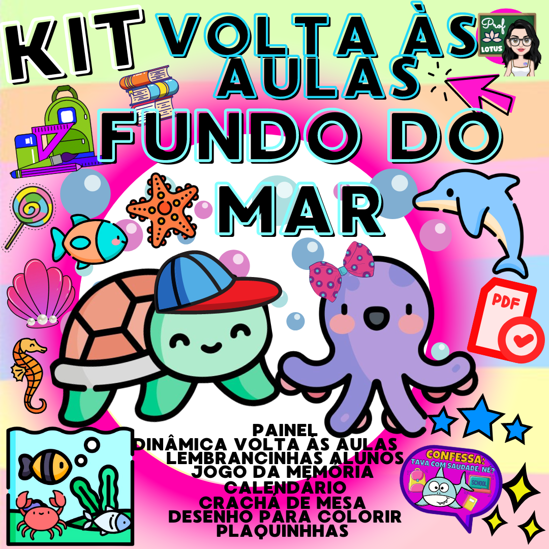 VOLTA ÀS AULAS FUNDO DO MAR - Prof Lotus | Hotmart