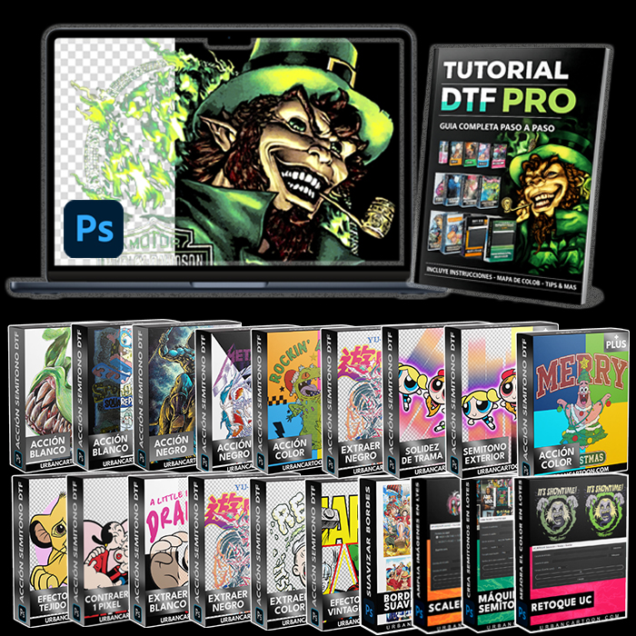 DTF PRO | 19 Tools (Acciones + Máquinas DTF)