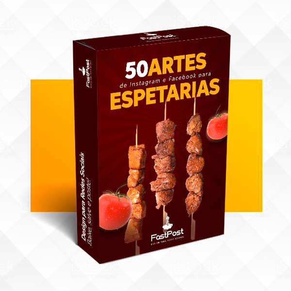 50 Artes de Redes Sociais para Espetarias