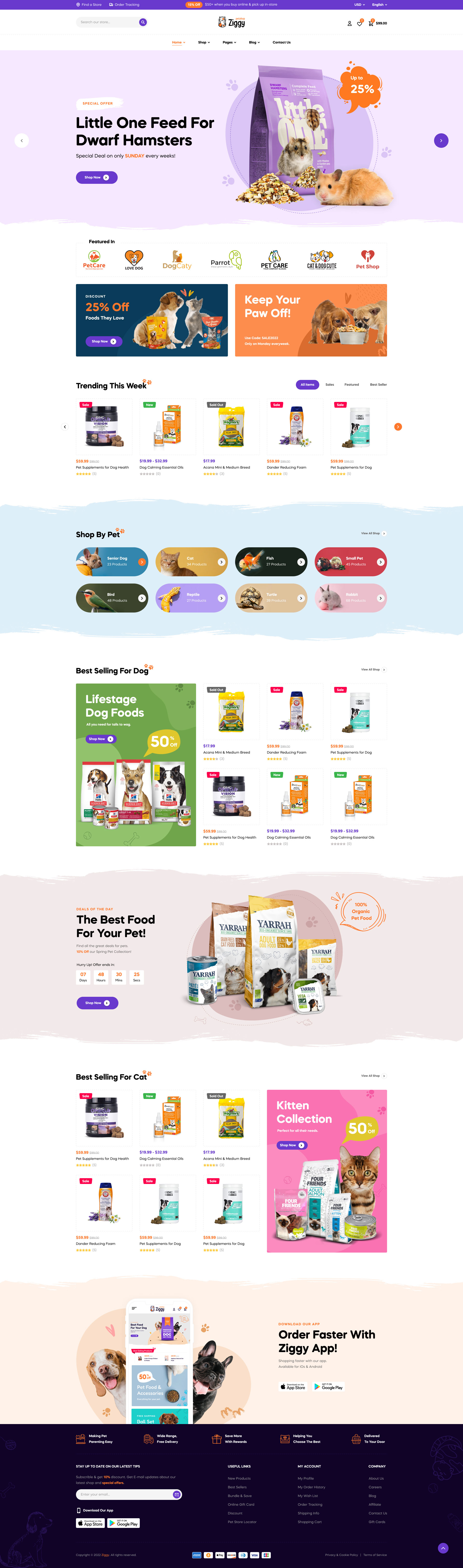 Ziggy - Pet Shop WordPress Theme