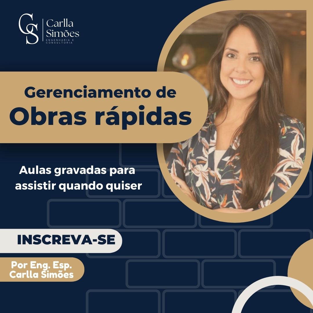 Gerenciamento de Obras Rapidas - Carlla Simões | Hotmart