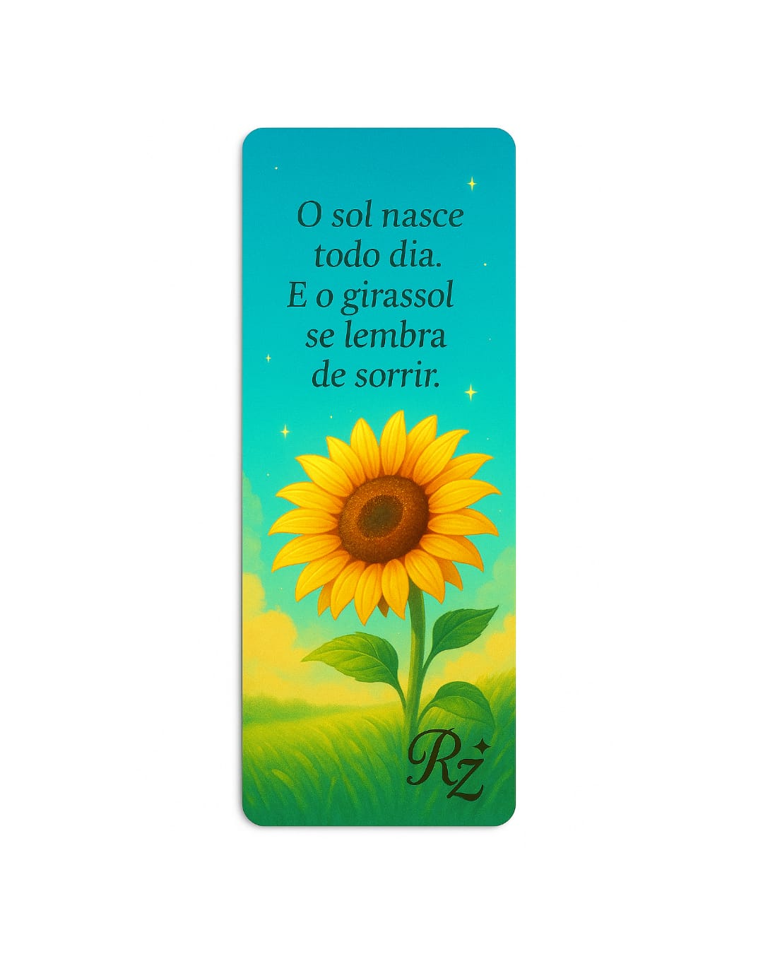 Marcador de Página – Girassol e Sorriso Solar - Rozelaine Santos