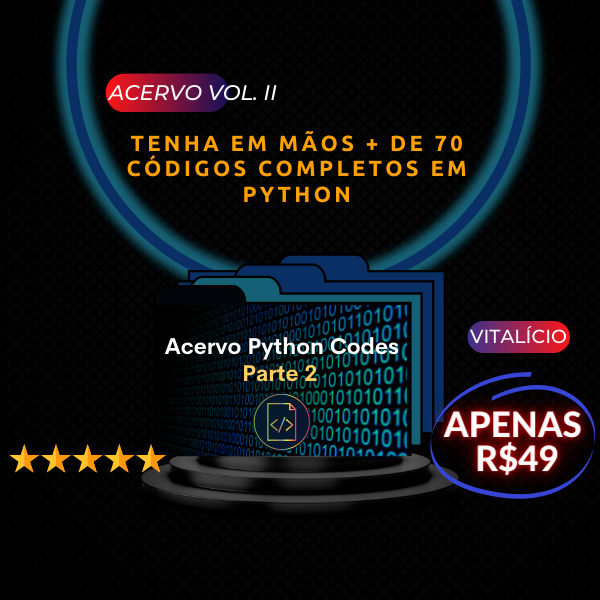 Acervo Python Codes 2 - Oficina Python | Hotmart