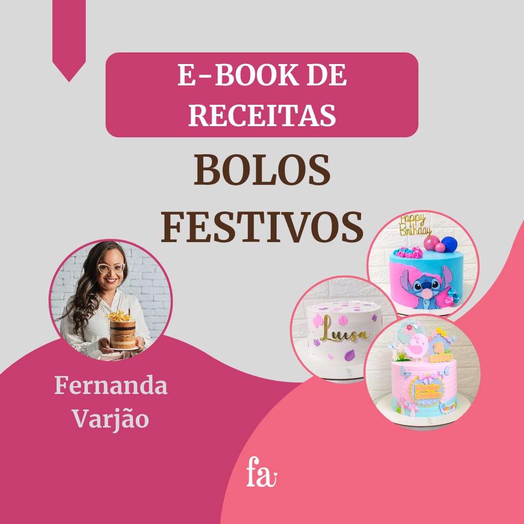 E-book de Receitas Completo Bolos Festivos - favoritadocesgourmet