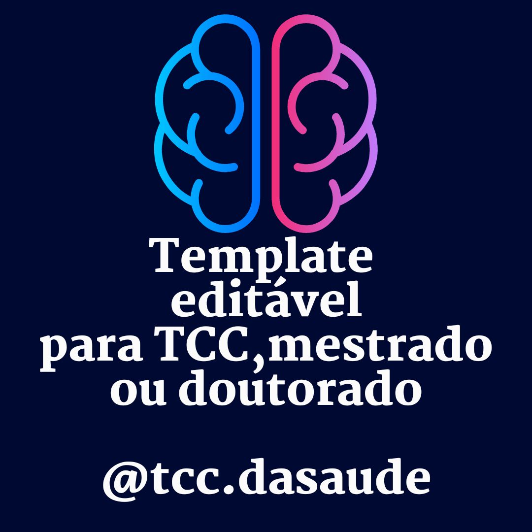 template editável para TCC, mestrado, doutorado com formatação ABNT...