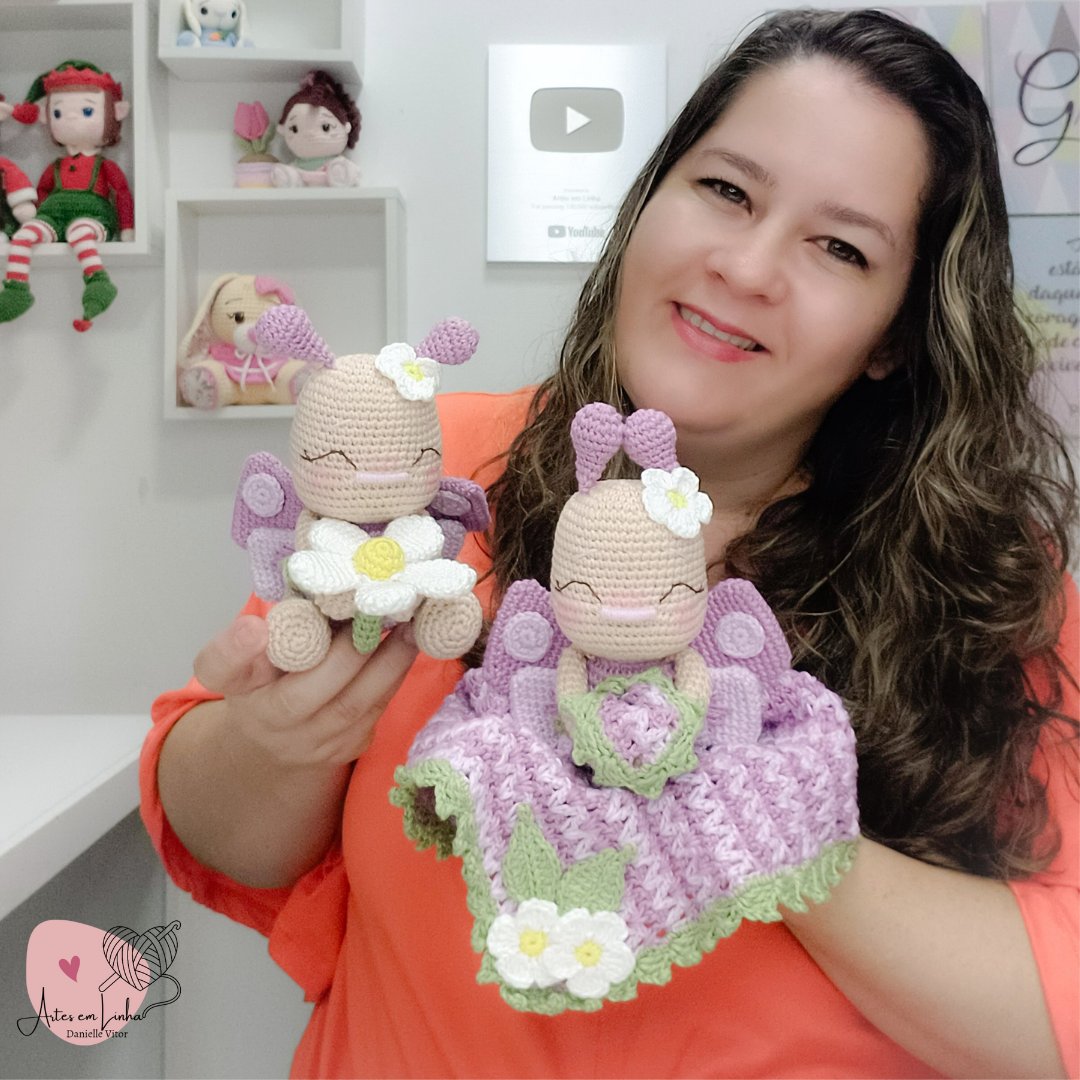 Kit hora do sono - Naninha e Boneca Borboleta - danielle celi victo...