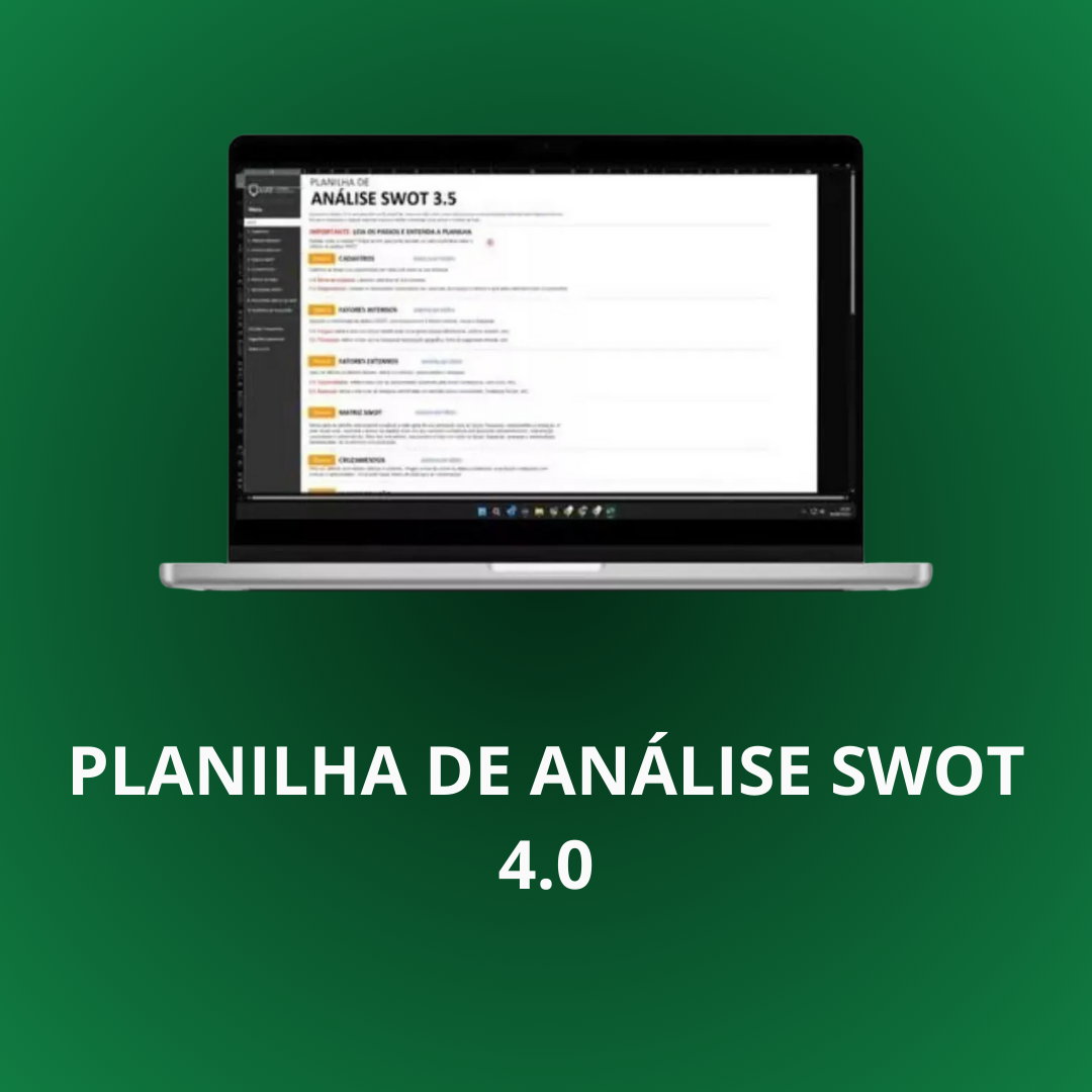 Planilha De Análise Swot 4.0 - André Moraes | Hotmart