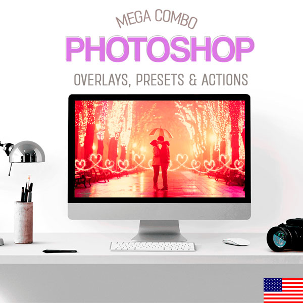 COMBO PHOTOSHOP - 3.892 OVERLAYS, ACTIONS AND BACKGROUNDS (ENGLISH)
