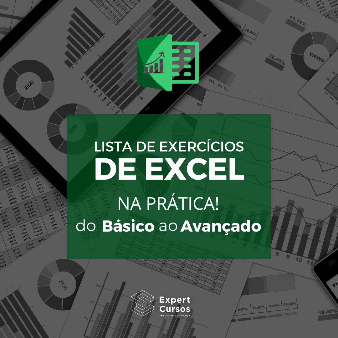 Lista de Exercícios - Excel - Expert Cursos | Hotmart