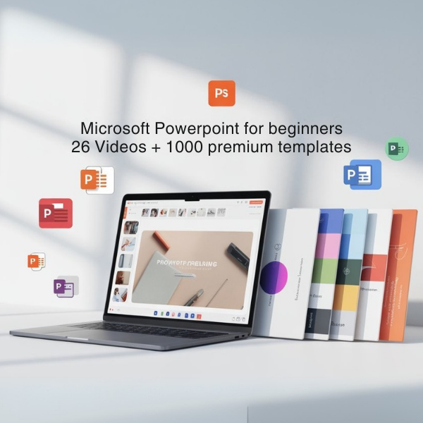 Microsoft PowerPoint for Beginners 26 videos + 1000 Premium Templat...