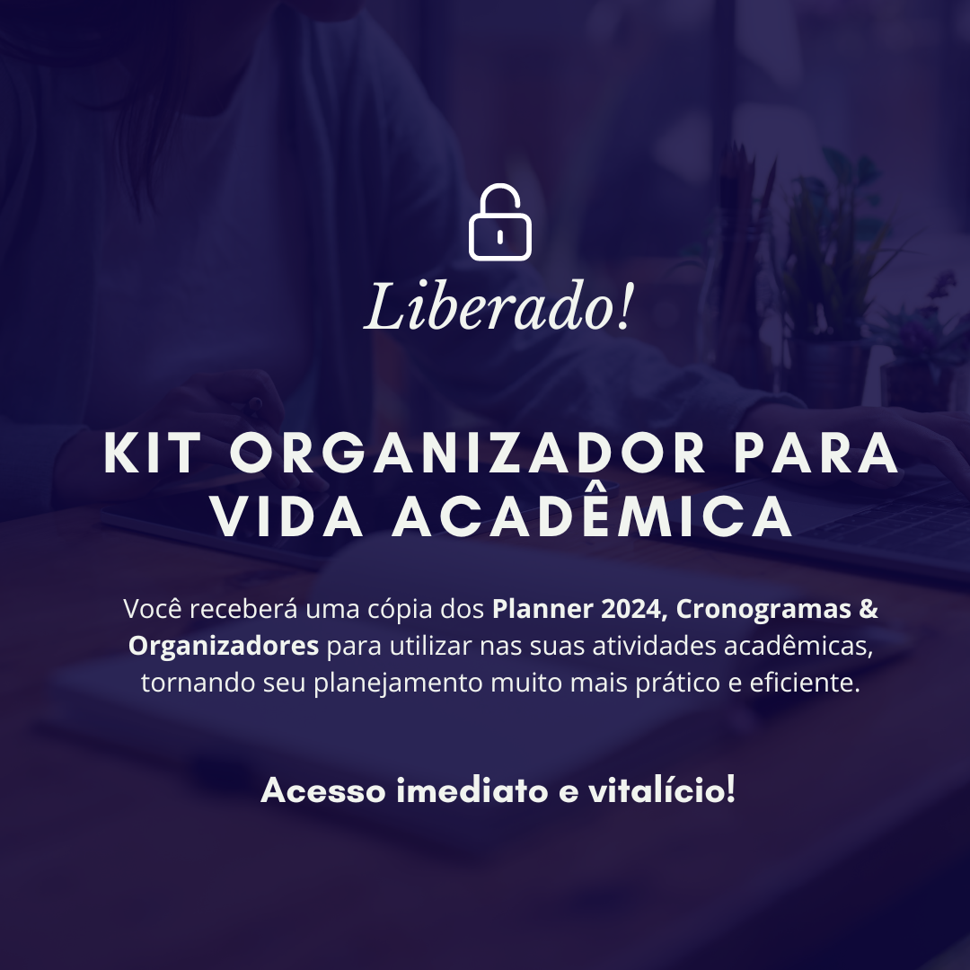 Kit Organizador da Vida Acadêmica | 2024