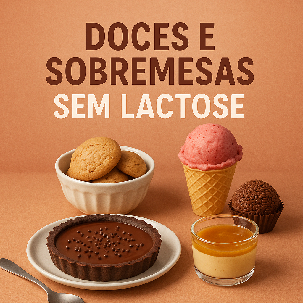 DOCES E SOBREMESAS SEM LACTOSE - O SABOR QUE RESPEITA SUA SAÚDE!