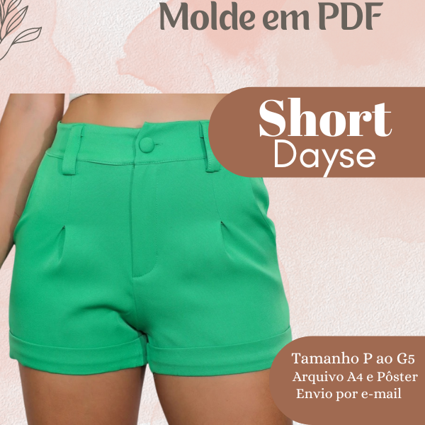 MOLDE EM PDF - SHORT DAYSE - Universo dos moldes | Hotmart