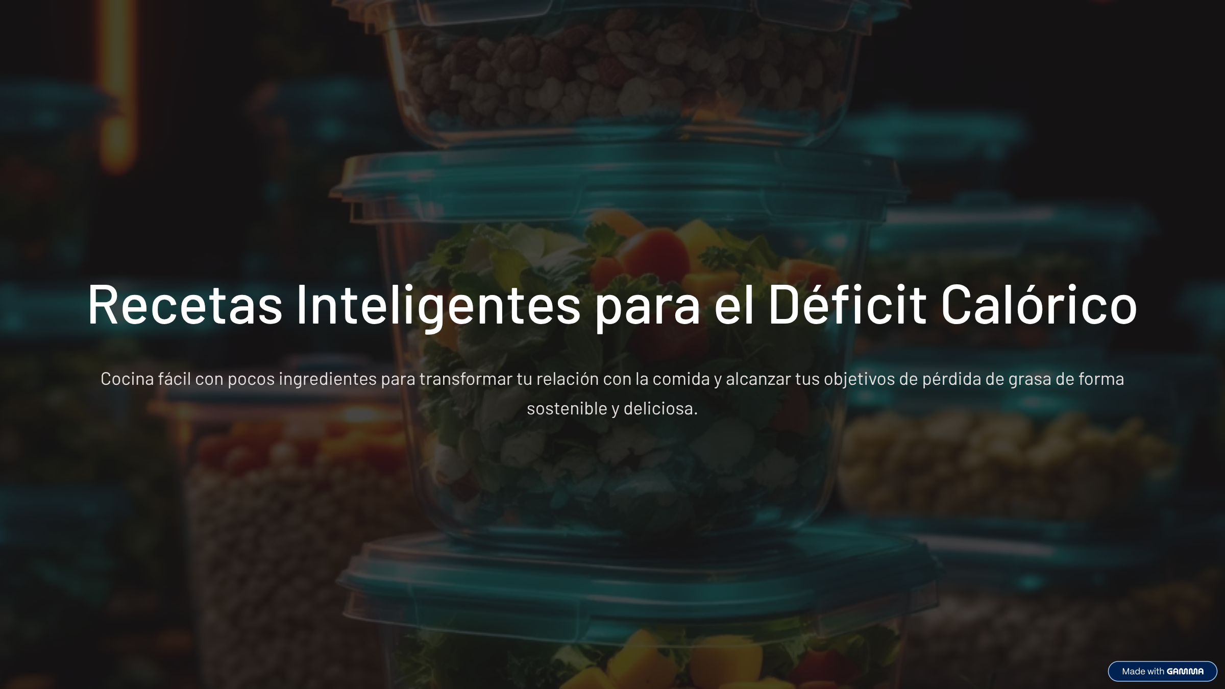 Recetas Inteligentes para el Déficit Calórico | Hotmart