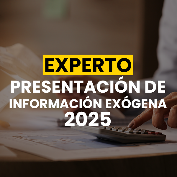 Experto presentación de información exógena