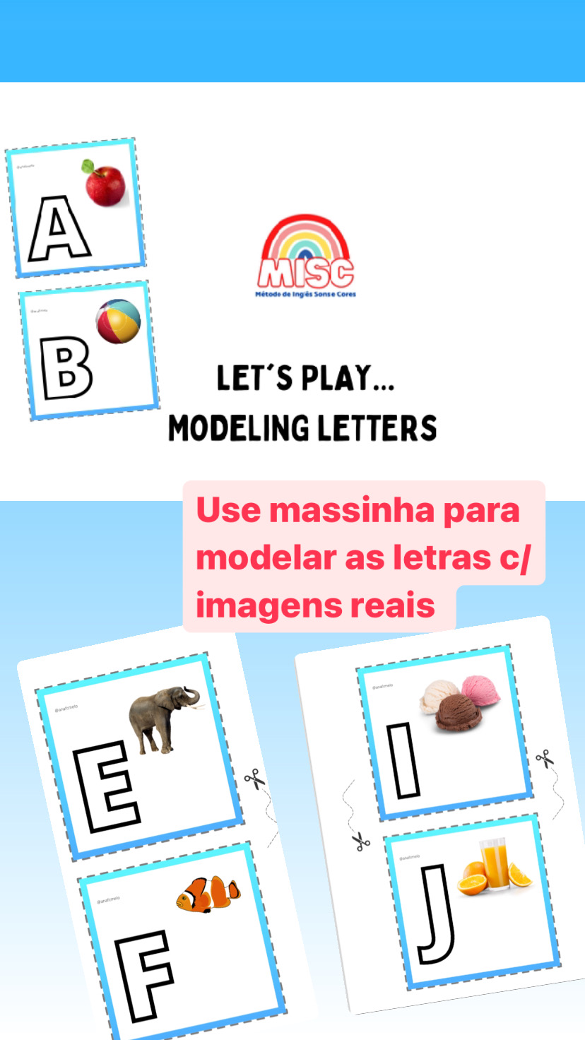 Modeling letters - English Alphabet - Ana Campello | Hotmart
