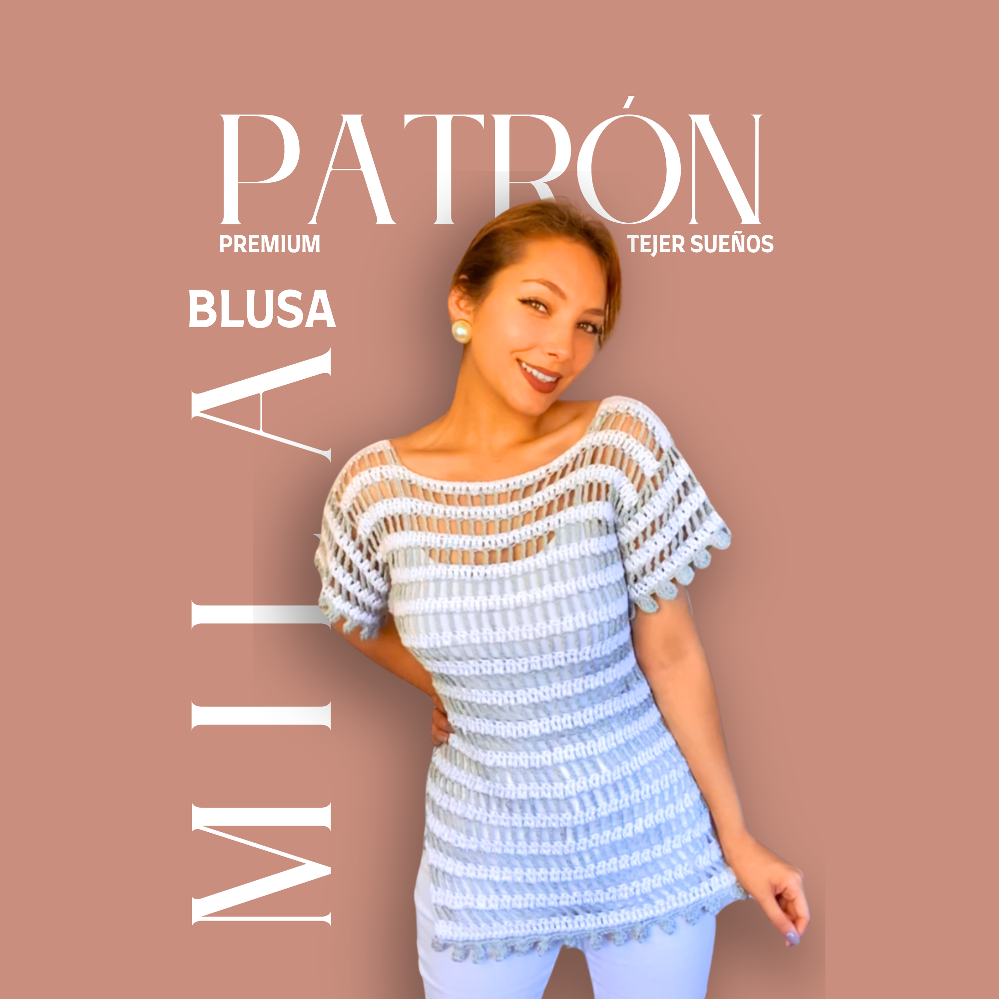 Patrón Premium - Blusa MILA - Tejer Sueños | Hotmart