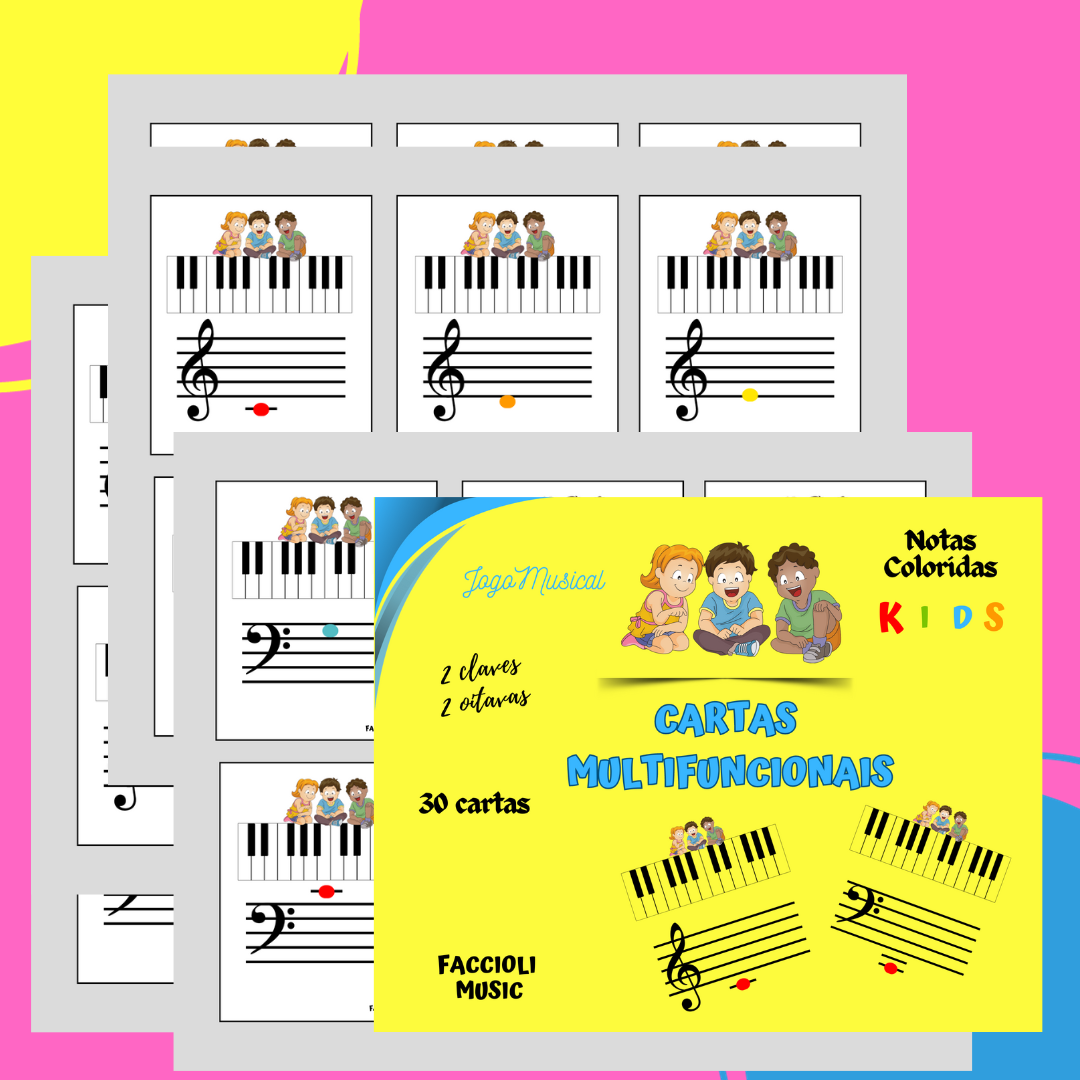 CARTAS MUSICAIS MULTIFUNCIONAIS KIDS