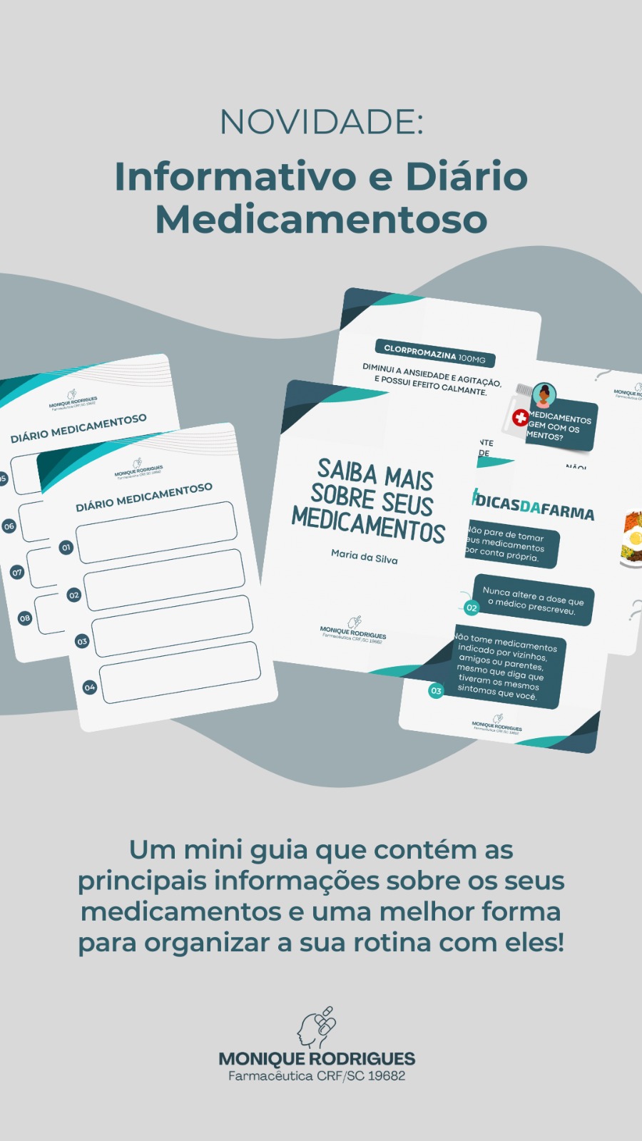 Mini guia/ informativo de medicamentos - Monique Rodrigues | Hotmart
