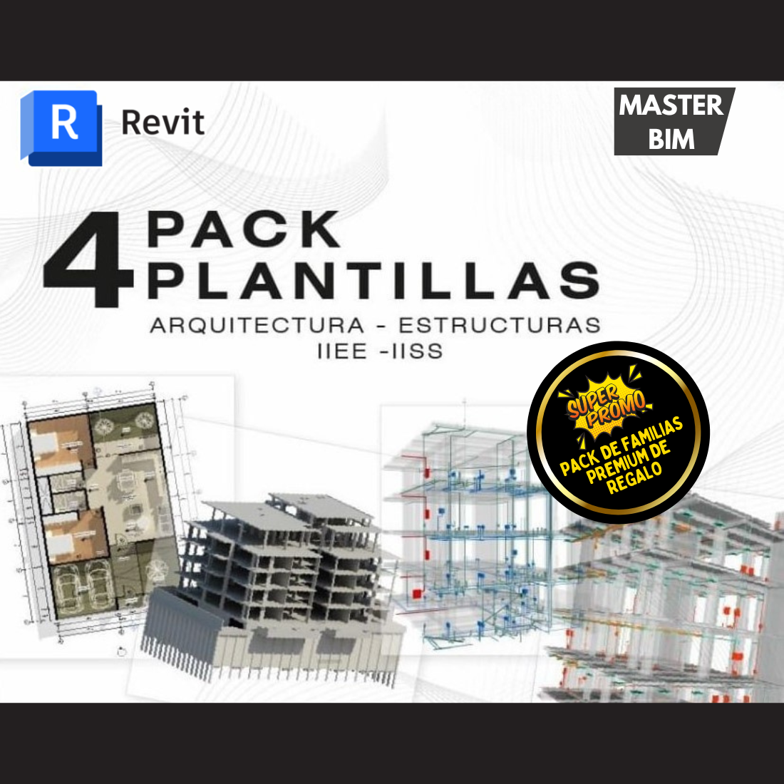 PACK PLANTILLAS REVIT 2021 | ARQUITECTURA, ESTRUCTURA, SANITARIAS y...