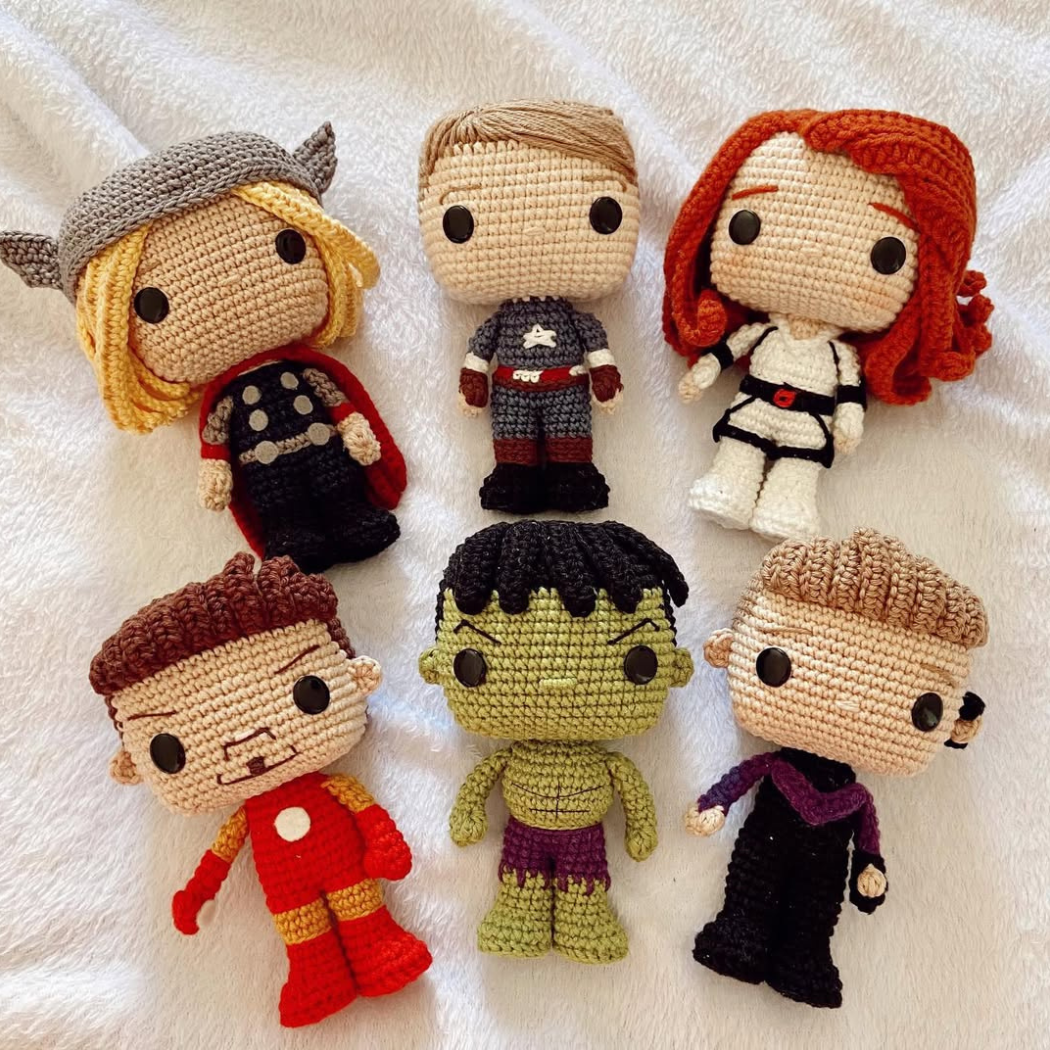 6-in-1 Avengers Doll Crochet Pattern Bundle - Ezequiel Ortega | Hot...