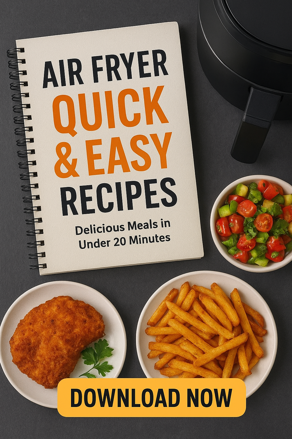 Air Fryer Quick & Easy Recipes - Gabriela Jimenez | Hotmart