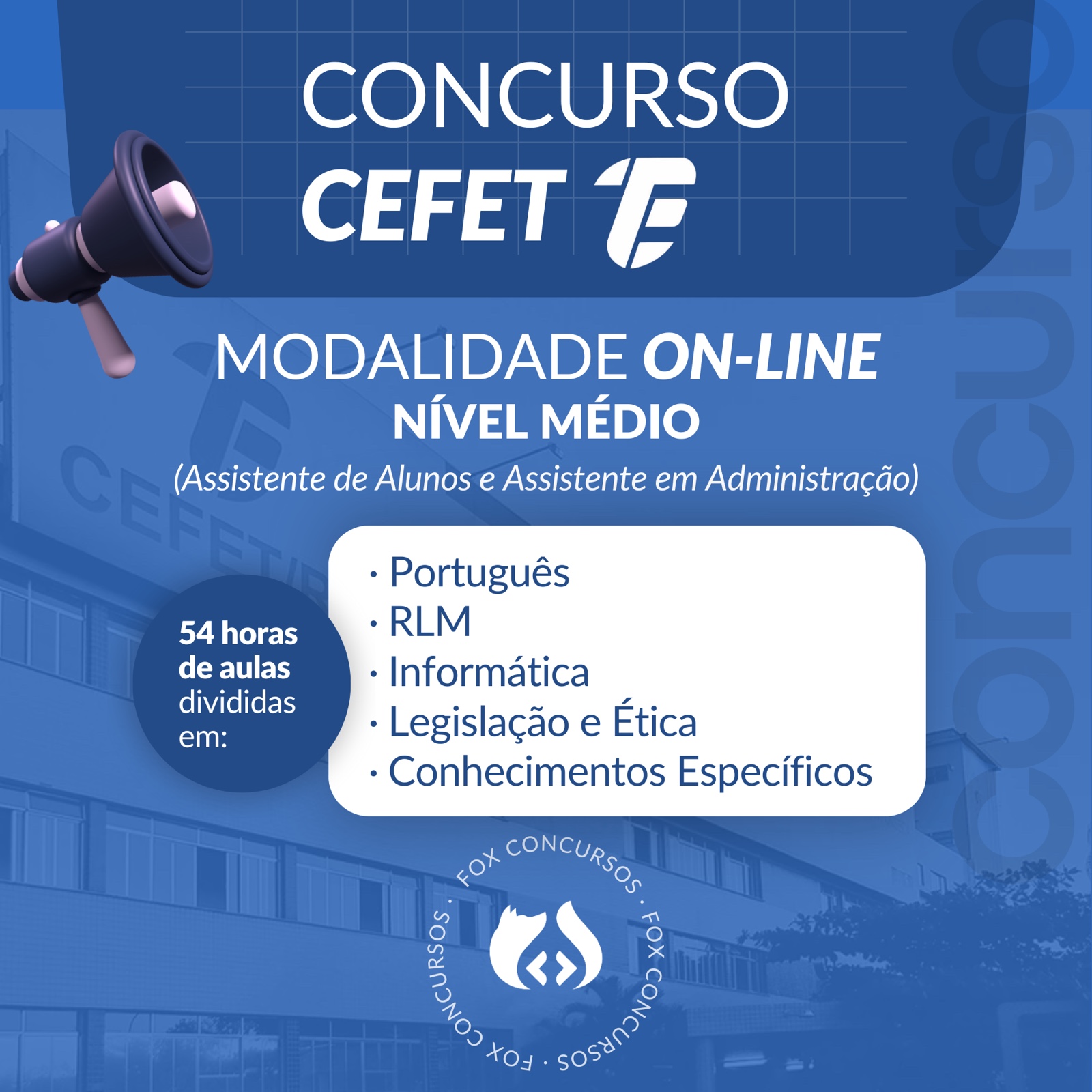 Curso Telepresencial Concurso CEFET - Grupo Fox Concursos | Hotmart