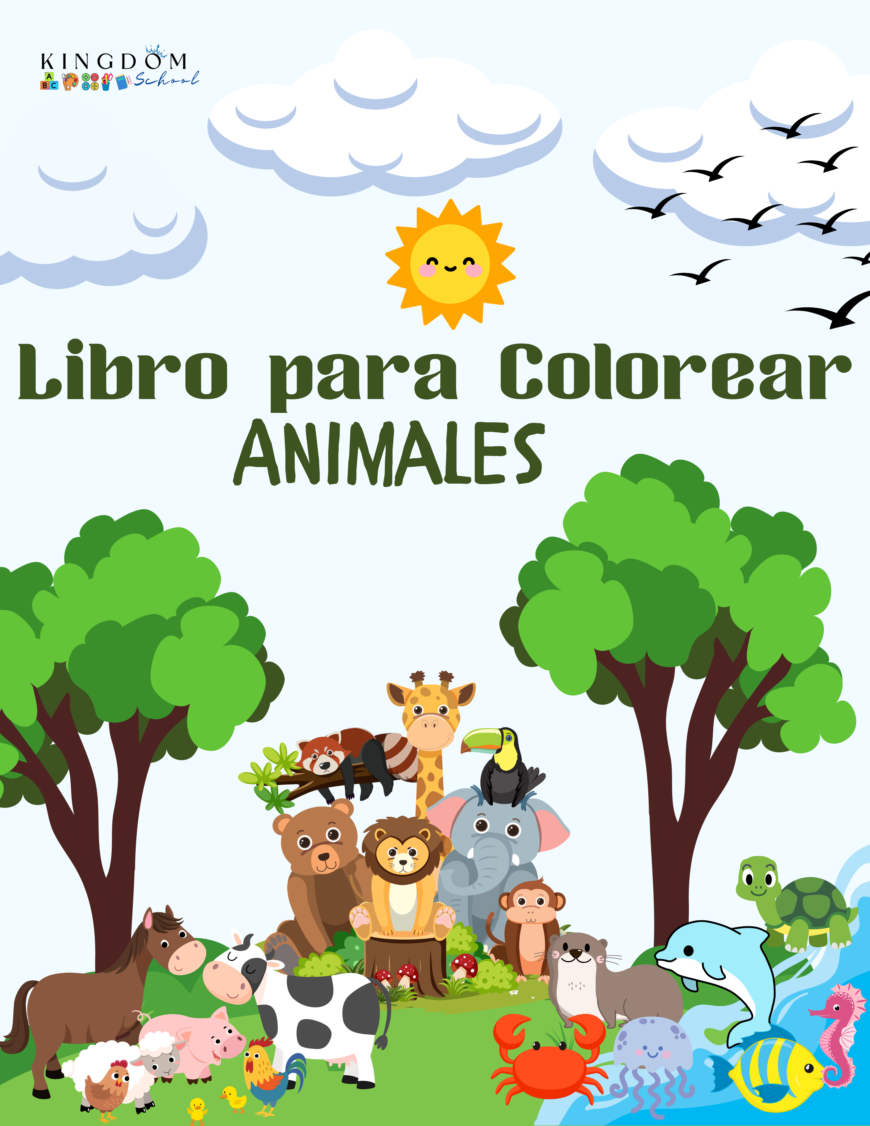 Libro para colorear - Animales - Viviana Vanessa Valencia Llergo