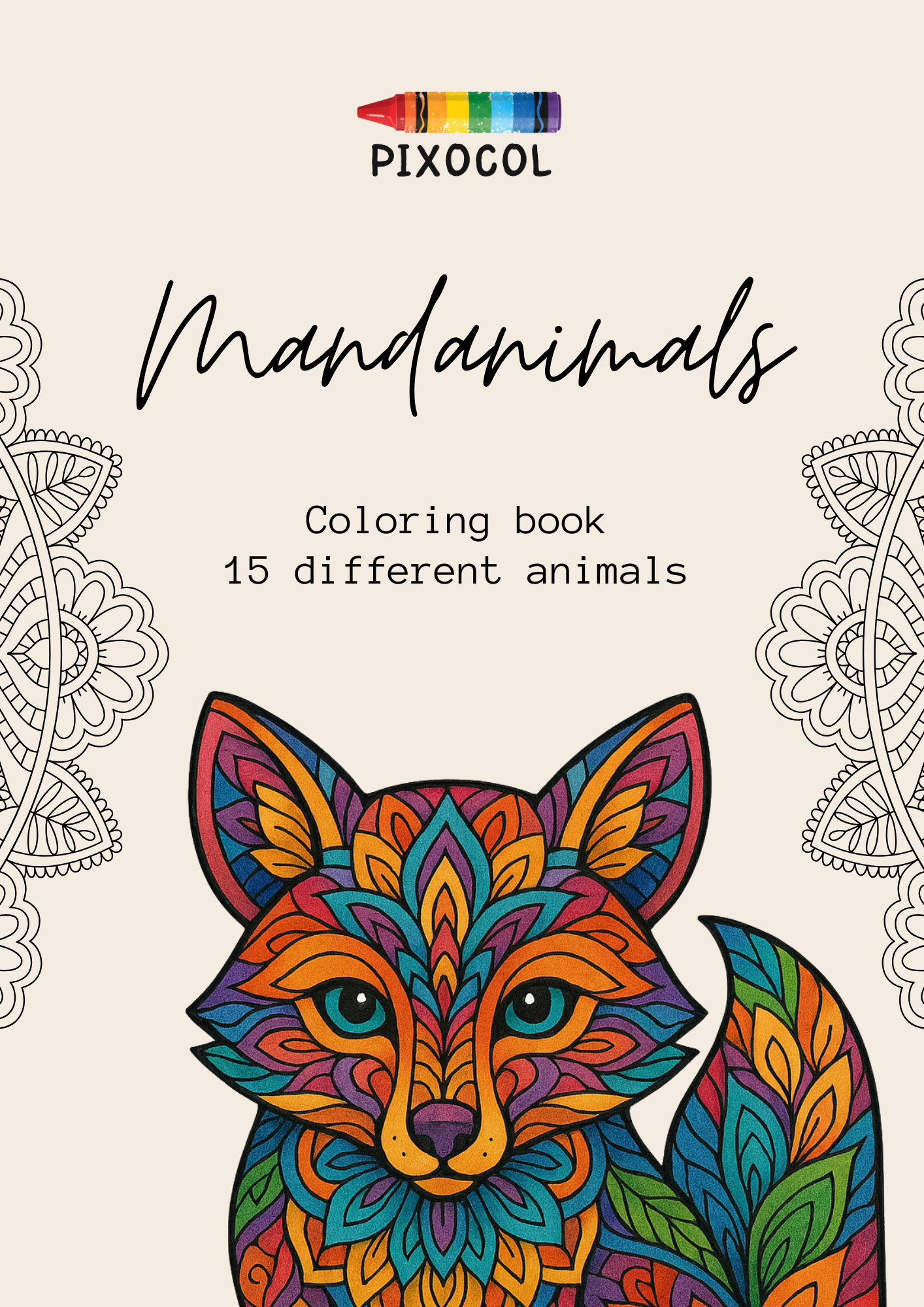 Mandanimals: Mindful Coloring Inspired by Nature’s Wonders