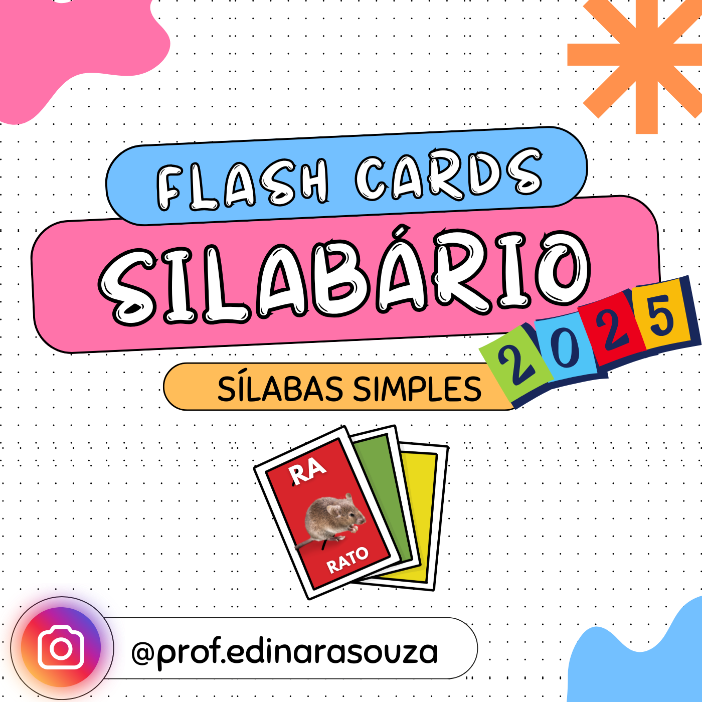 FLASHCARDS SILABÁRIO ILUSTRADO - Professora Edinara Souza | Hotmart