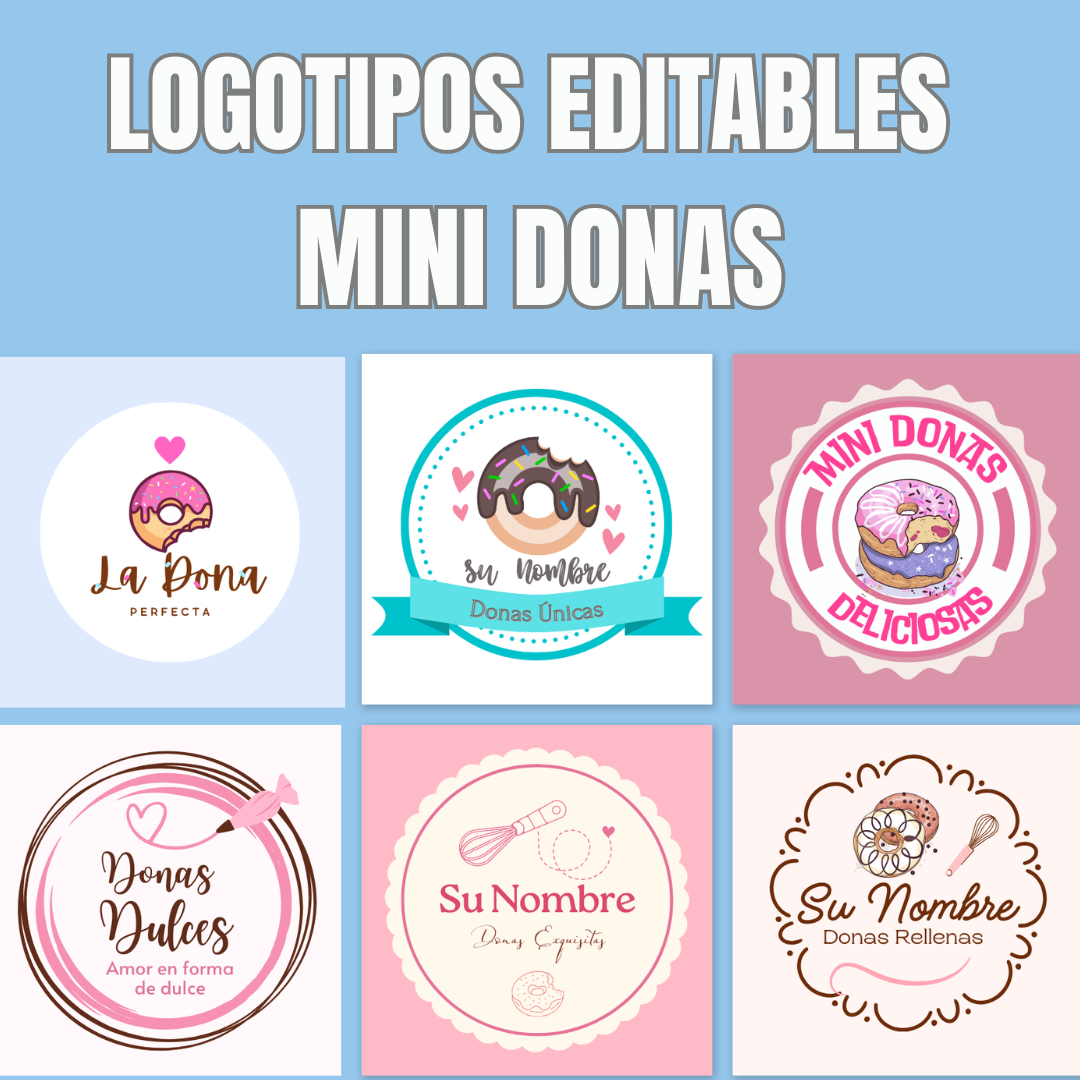 Logotipos para Mini Donas - Ana Cláudia Xavier Mendes | Hotmart