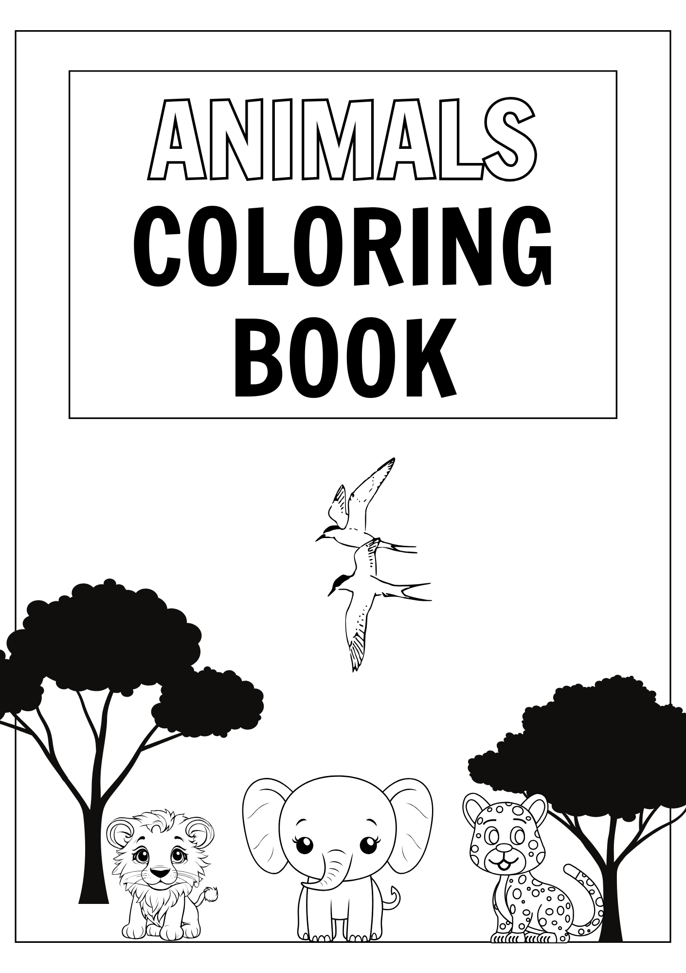 Animals coloring book