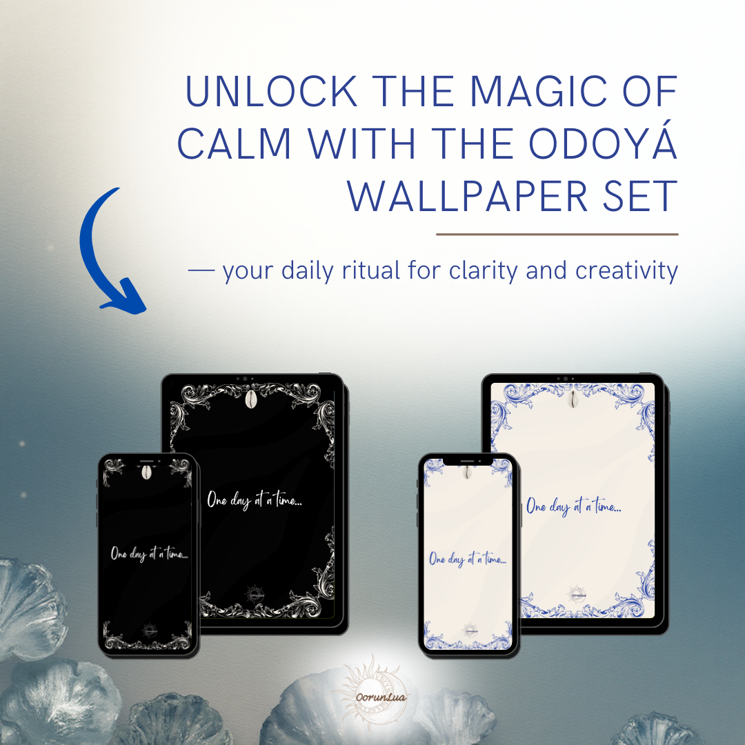 Odoyá Ocean Wallpaper Set — Phone + iPad | Off-White & Black Ed...