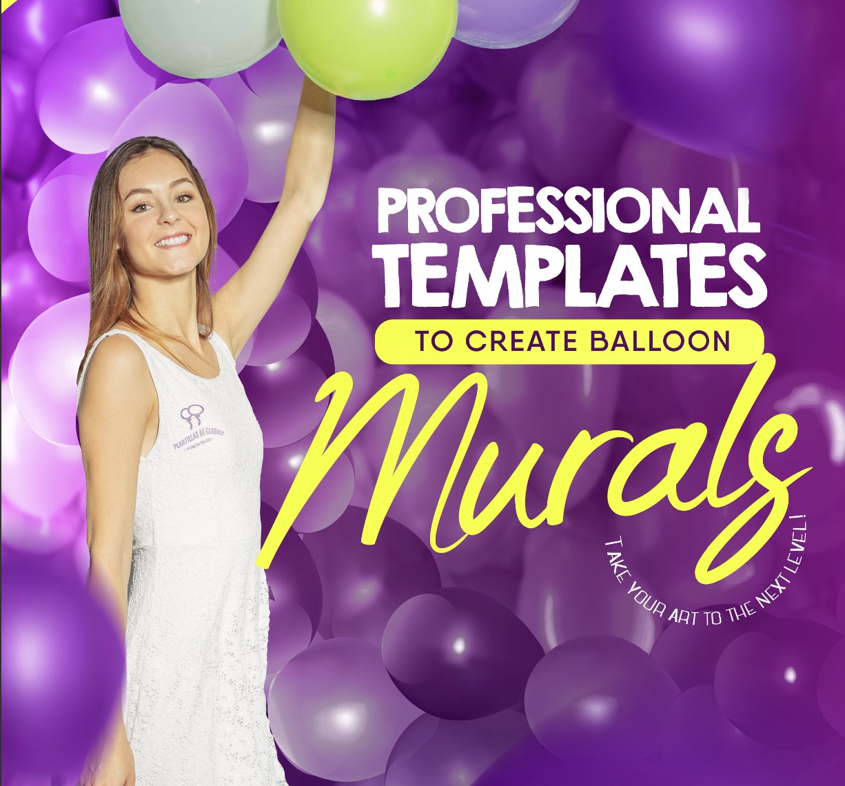 Custom Balloon Wall Mural Templates